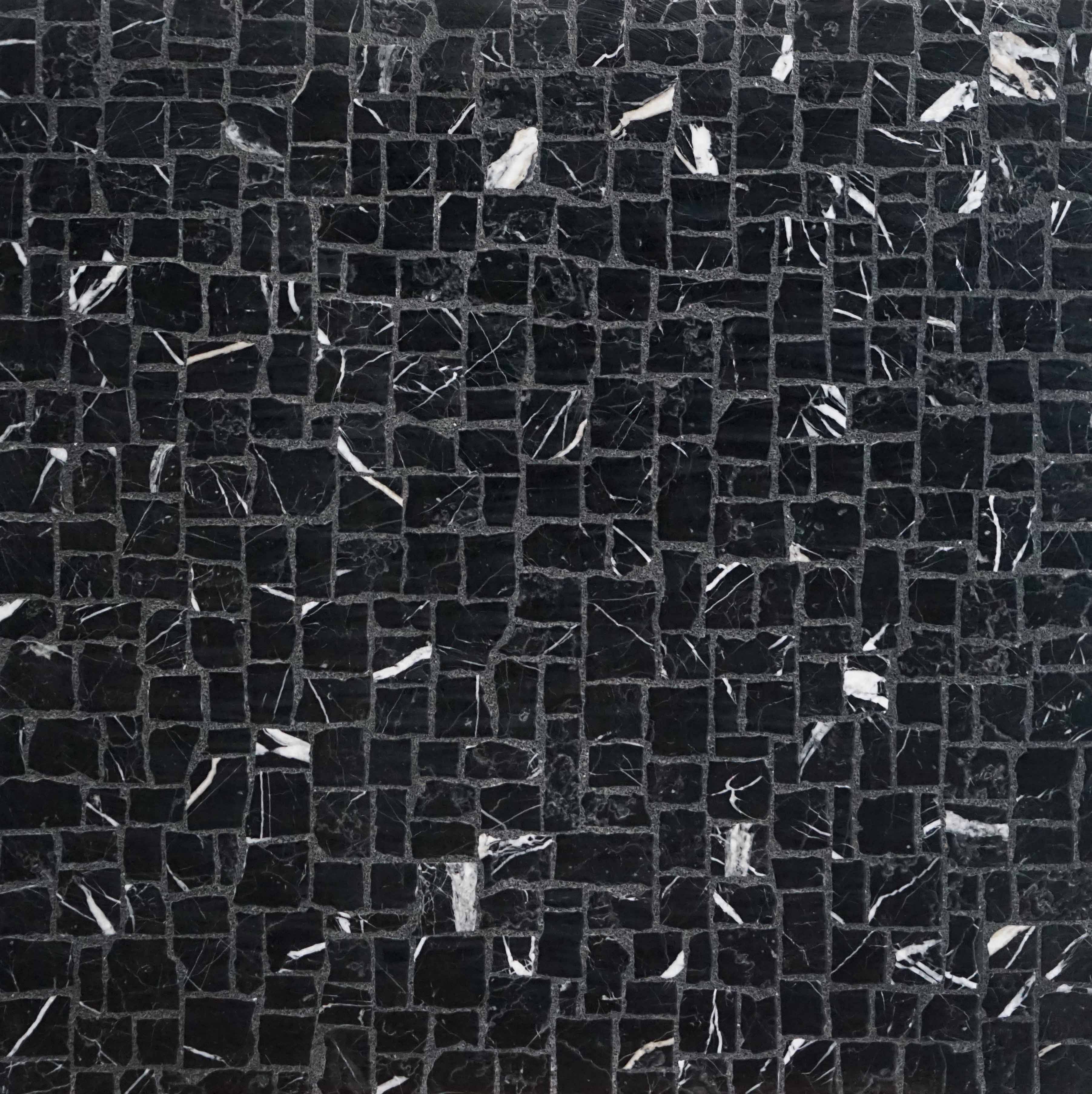 MOSAICO INCERTO - NERO MARQUINA – Marble Buro LLC
